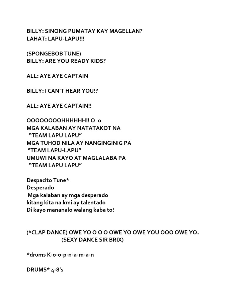 Red Team Yell | PDF