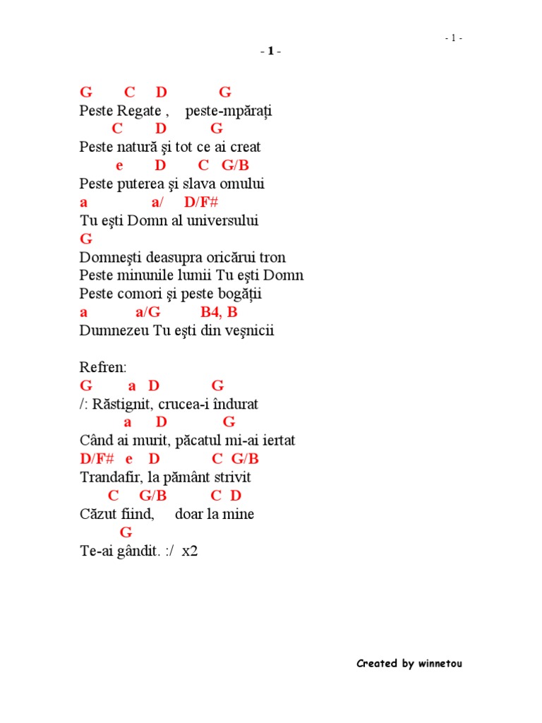(Ro) Cantari Cu Acorduri | PDF