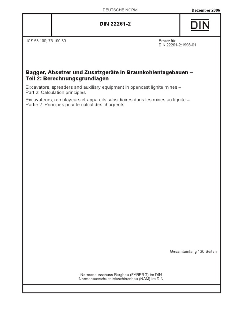 Din 22261-2 2006-12 | PDF | Metals | Materials