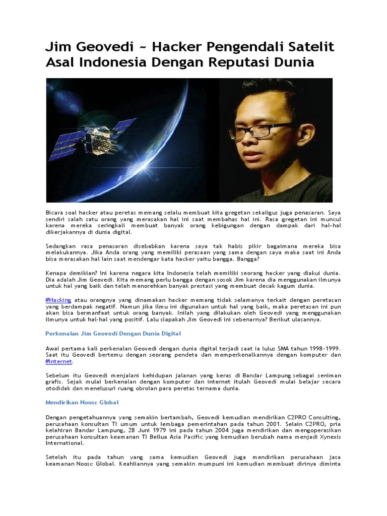 Jim Geovedi | PDF