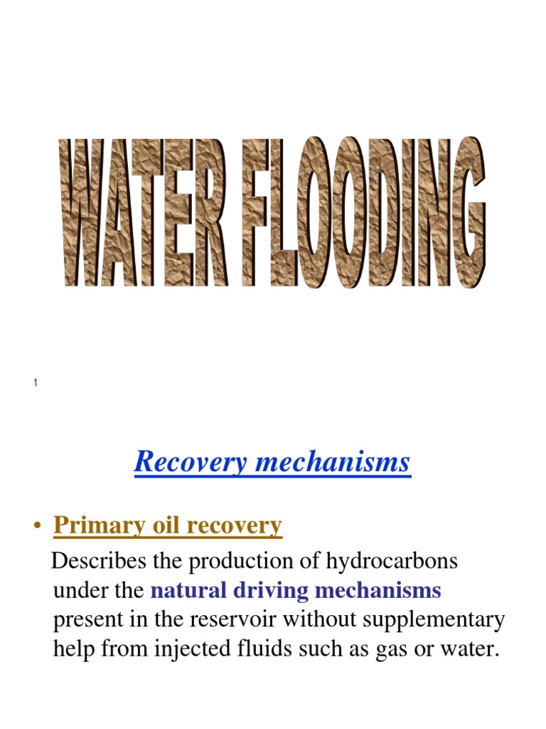 Water Flooding PDF | PDF | Extraction Of Petroleum | Petroleum Reservoir