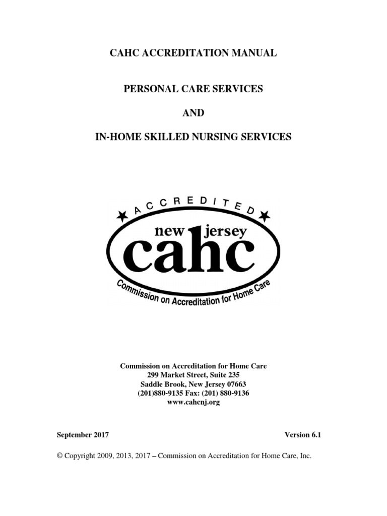 FINAL CAHC Accreditation Manual Ver 6.1 OCTOBER 2017 | PDF | Regulatory ...