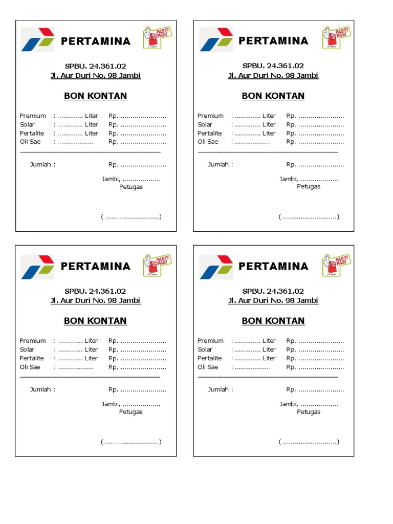 Nota Pertamina | PDF