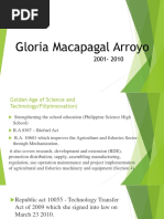 Gloria Macapagal Arroyo's Key Contributions | PDF | Biofuel | Philippines