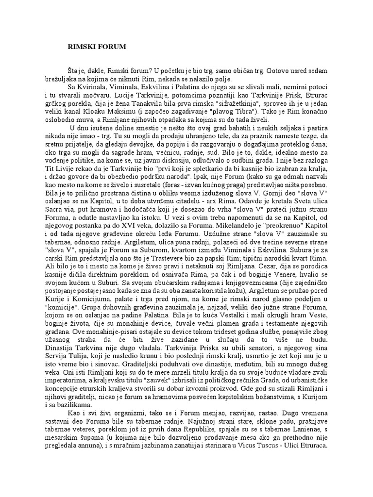 Rimski Forum | PDF