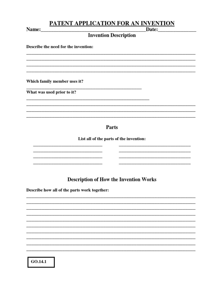 Patent Application for Invention Details | PDF