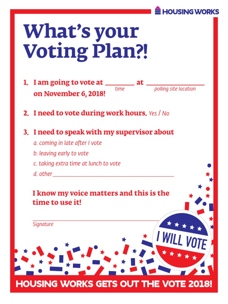 What’s your Voting Plan?!