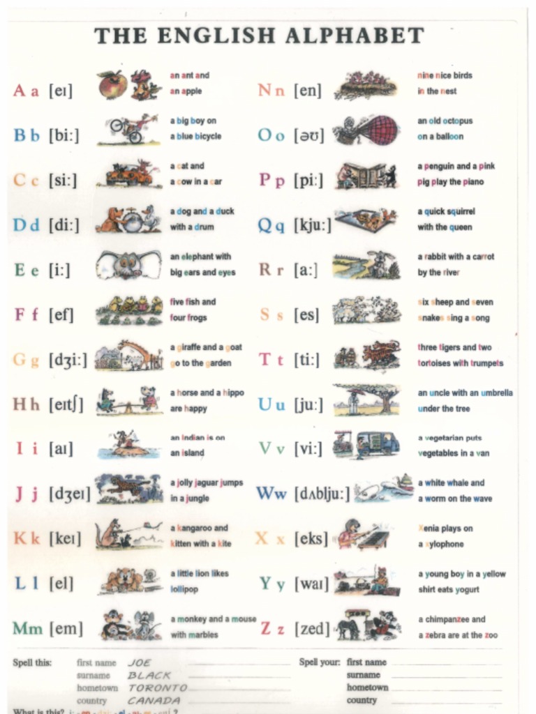 English Alphabet PDF | PDF
