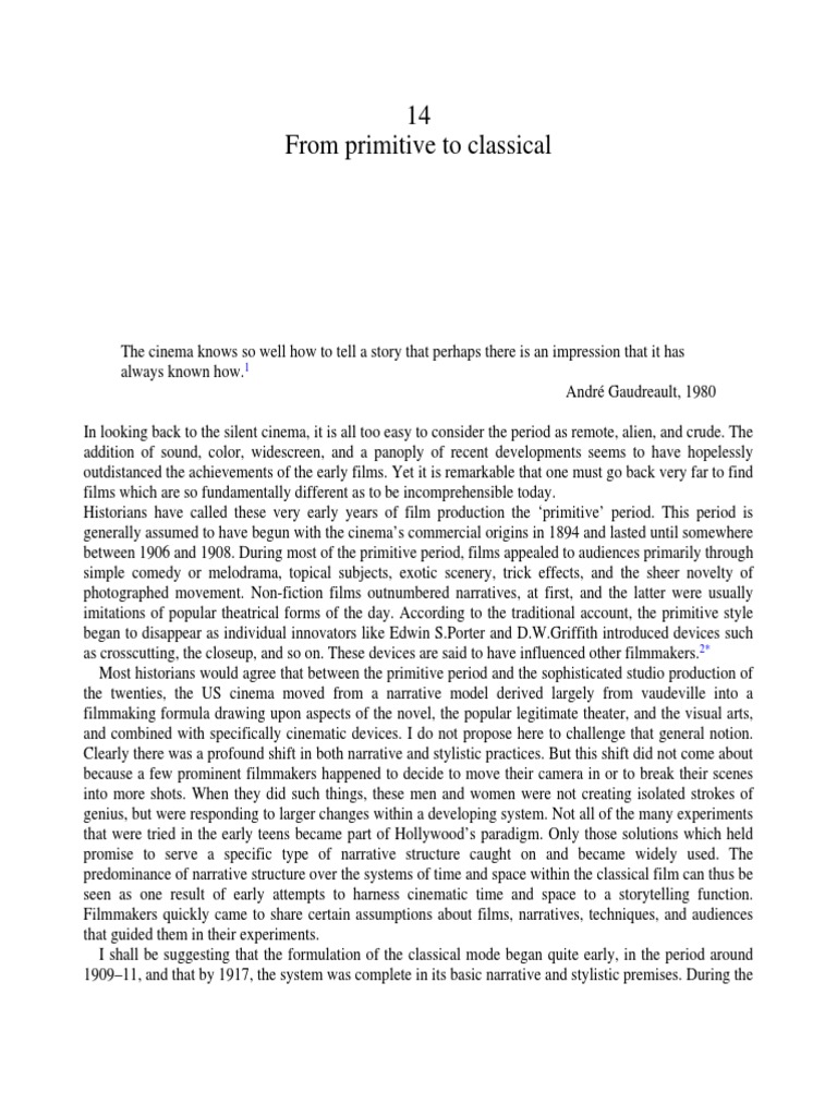 14 From Primitive To Classical | PDF | Narration | Narrative