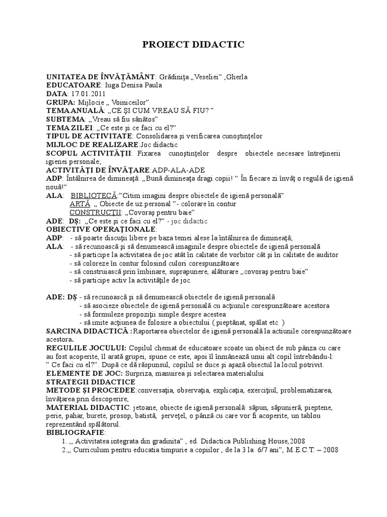 Ce Este Si Ce Faci Cu El Ds Joc Didactic | PDF