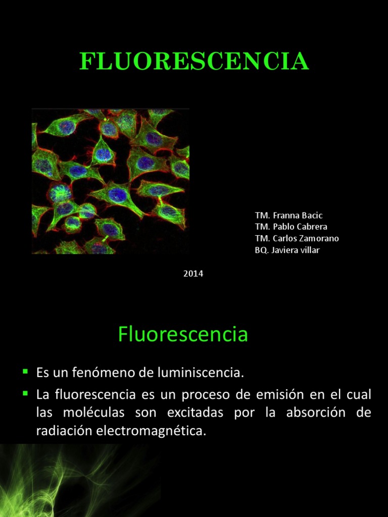 Fluerescencia | PDF | Fluorescencia | Fluoróforo