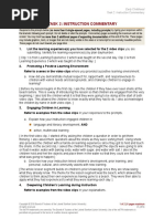 EdTPA PE Sample Task 2 Instrution Commentary | PDF | Learning | Teachers
