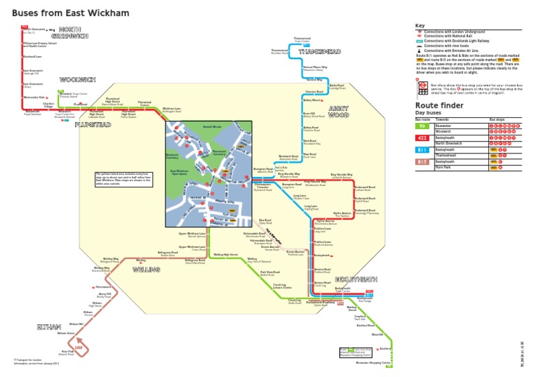 TFL Spider Maps For East Wickham | PDF | Transportation Engineering ...
