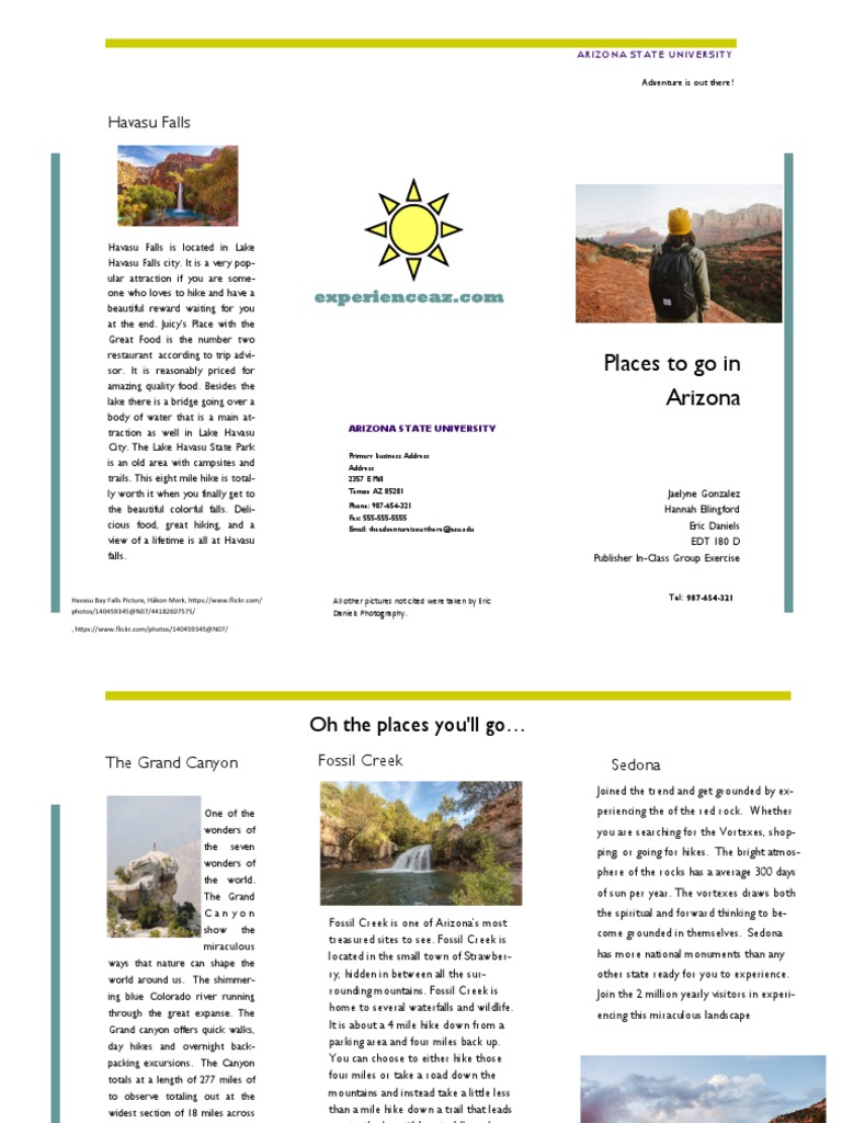 Brochure Final | PDF | Hiking | Grand Canyon
