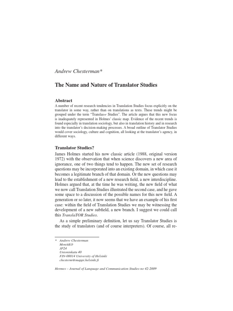 Translation Studies | PDF | Translations | Sociology