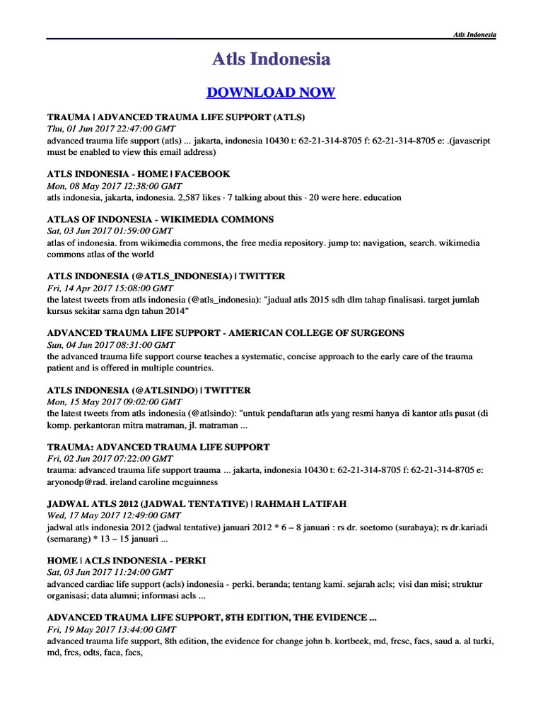 Atls Indonesia | PDF
