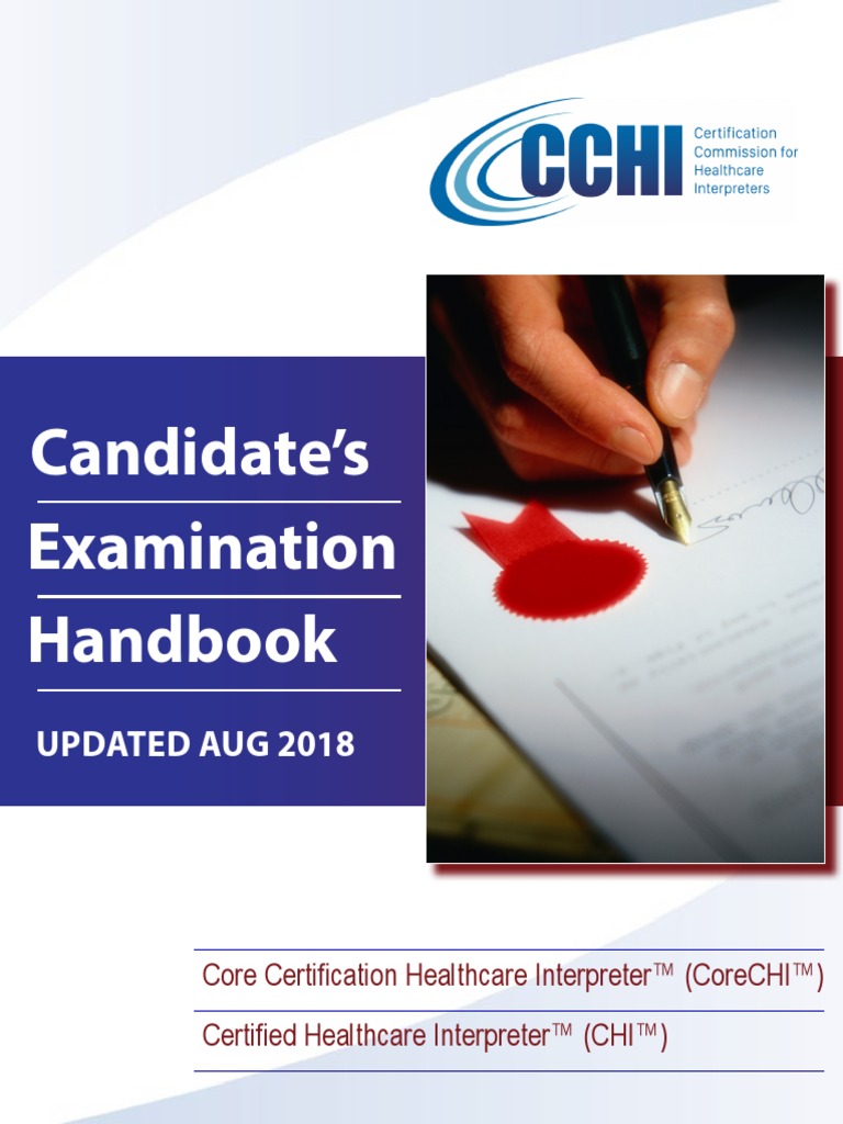 CCHI Candidate Examination Handbook | Language Interpretation ...