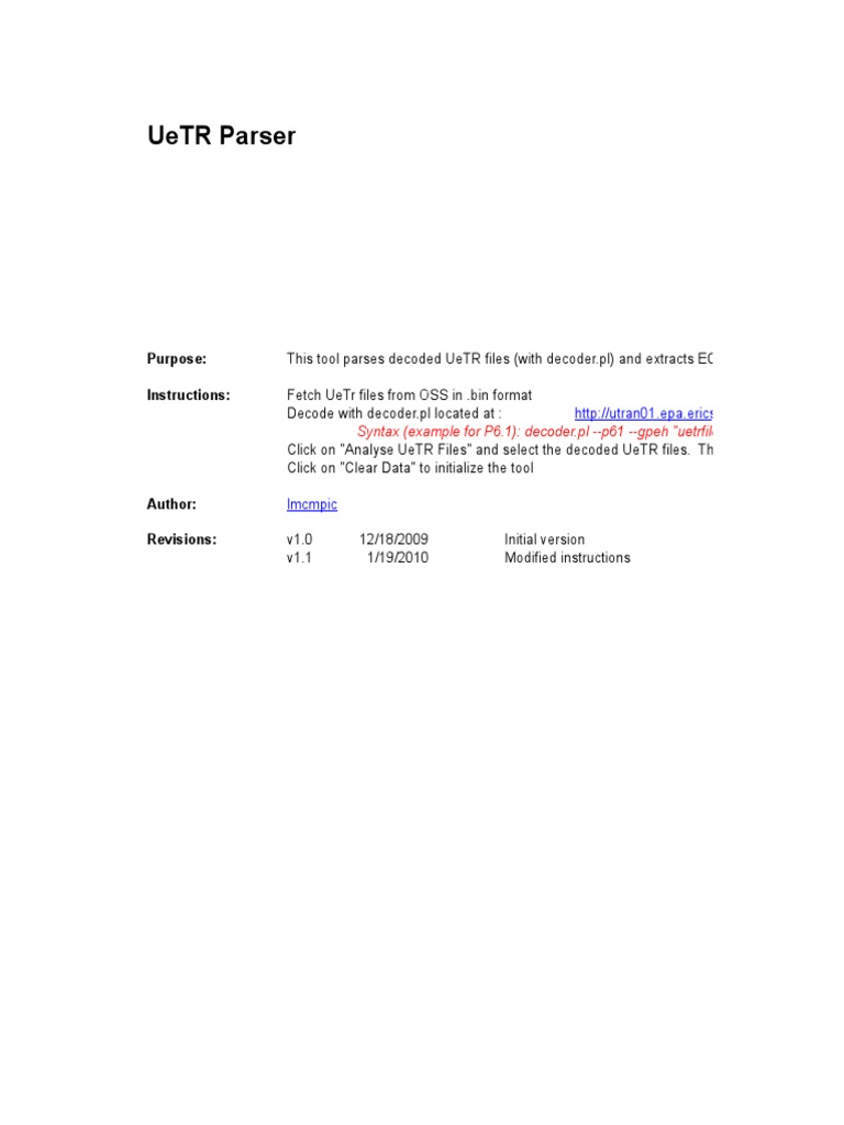Uetr Parser | PDF | Parsing | Software Engineering