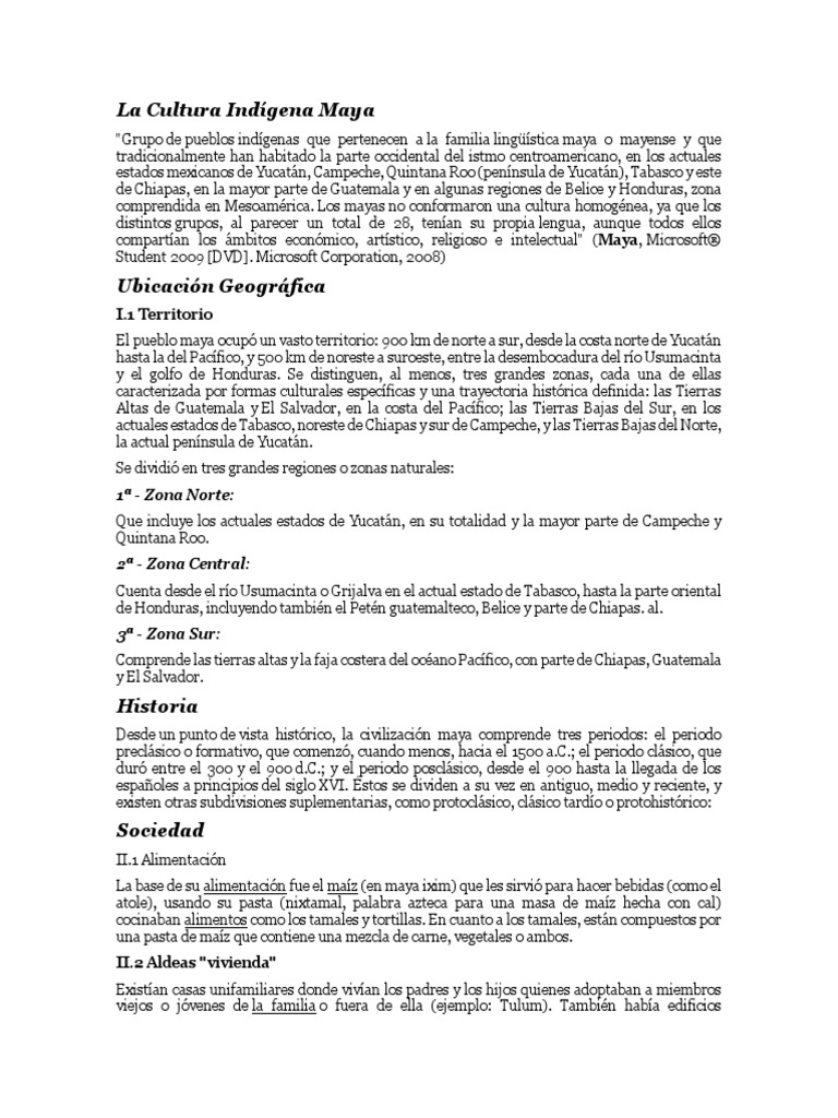 Monografia Maya | PDF | Península de Yucatán | Civilización maya