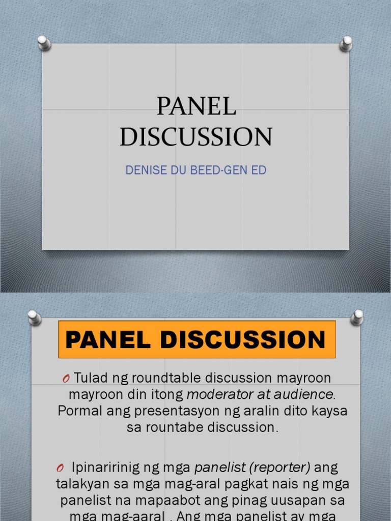 Panel Discussion II | PDF
