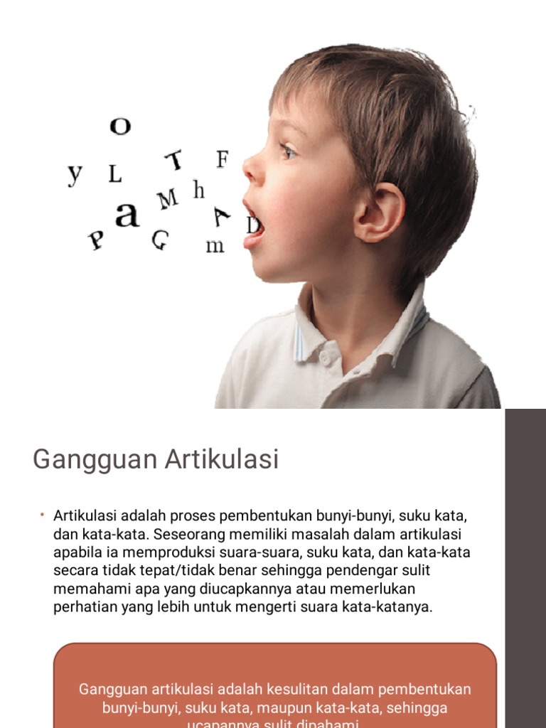 Gangguan Artikulasi PDF | PDF