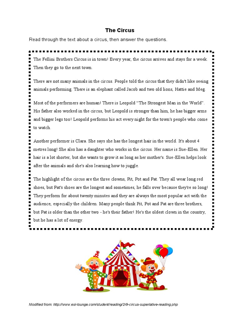 The Circus | PDF | Circus | Leisure
