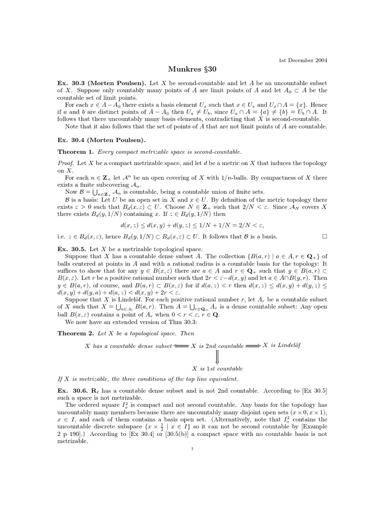 S30 PDF | PDF | Compact Space | Mathematical Objects