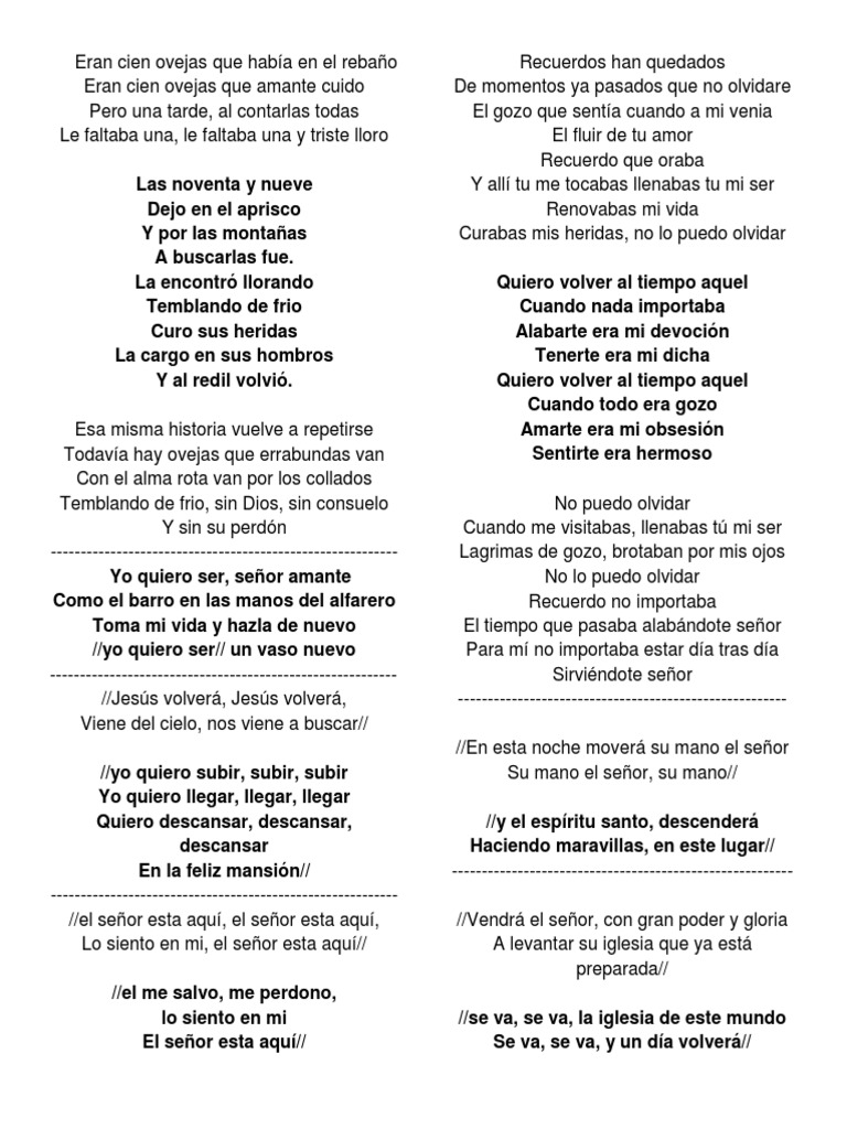 Eran Cien Ovejas Que Había en El Rebaño | PDF