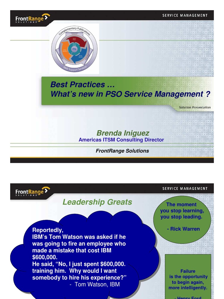 ITSM Best Practices | PDF | Itil | It Service Management