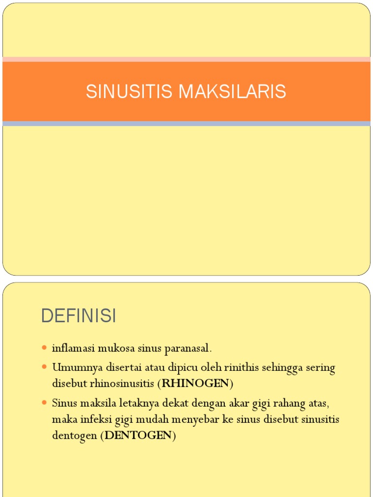 Sinusitis Maksilaris dan Komplikasinya | PDF