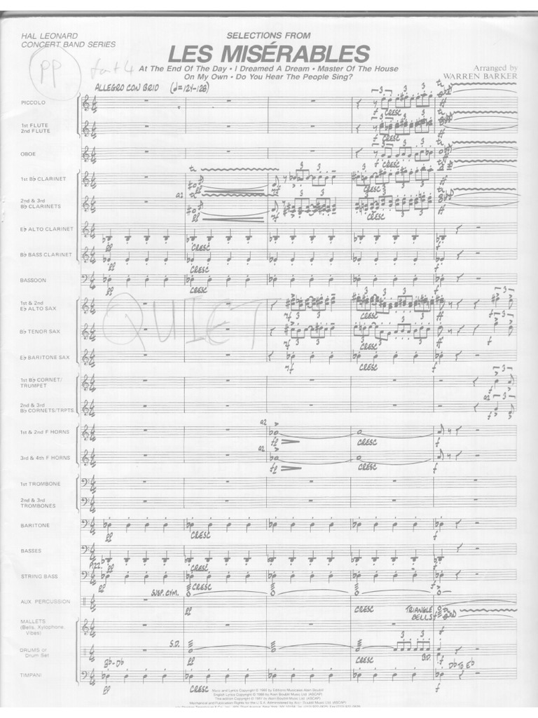Les Miserables Score | PDF