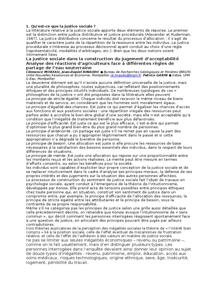 Qu'Est-ce Que La Justice Sociale | PDF | John Rawls | Justice sociale