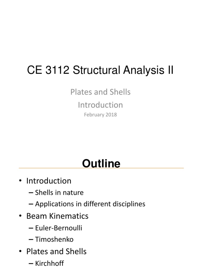 Structural Analysis of Plates and Shells | PDF | Art | Science ...
