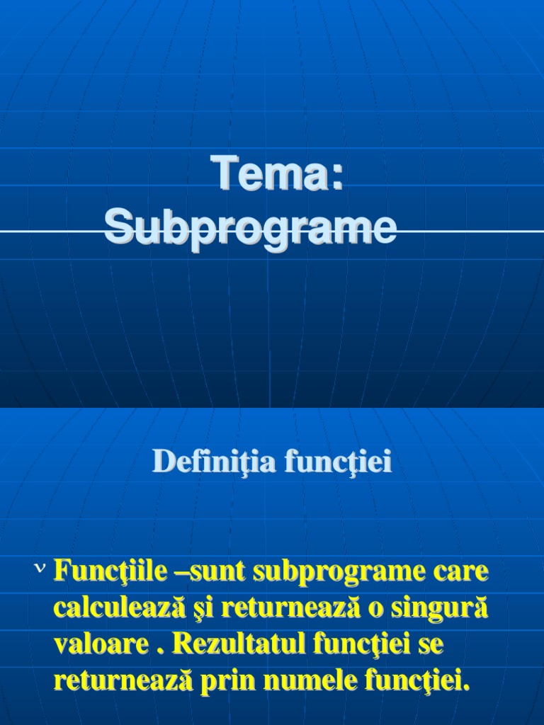Subprogram | PDF Subprogram | PDF