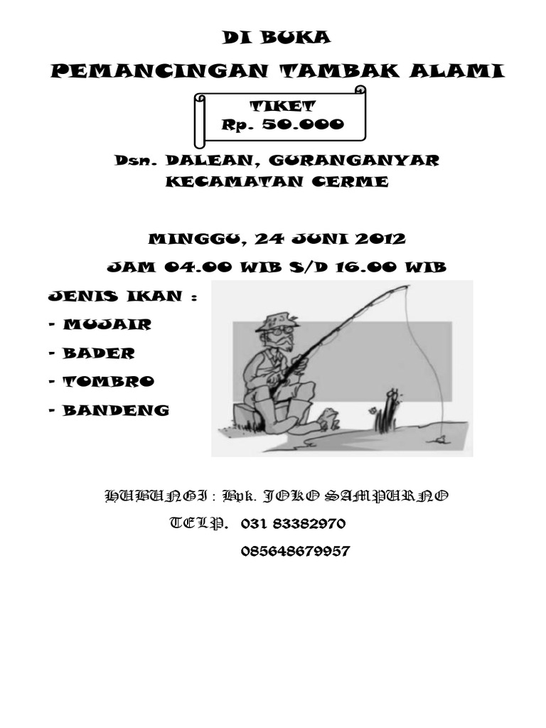 Brosur Pemancingan | PDF