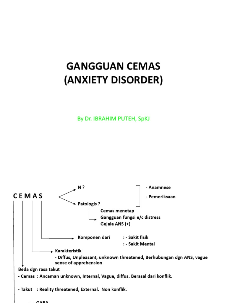 Gangguan Cemas | PDF | Gangguan Kecemasan | Gangguan Obsesif–Kompulsif