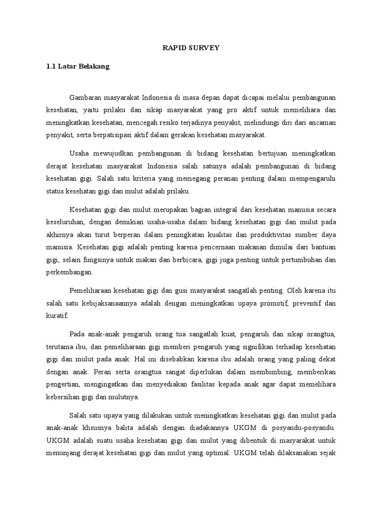 Rapid Survey | PDF