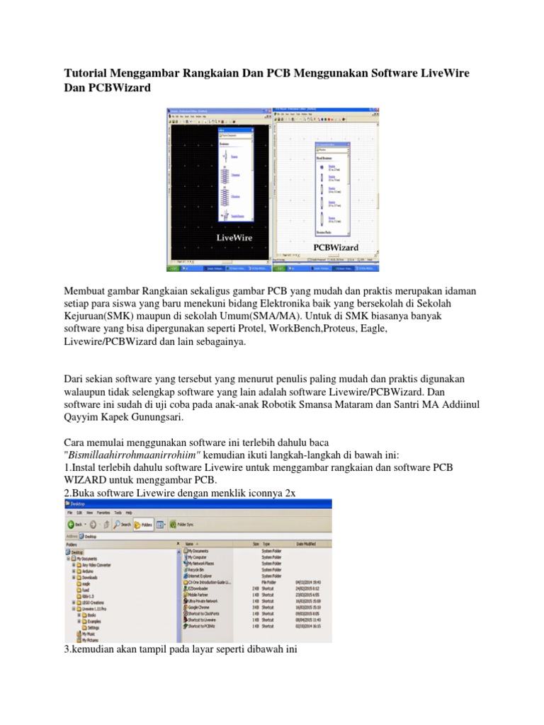Tutorial Menggambar Rangkaian Dan PCB Menggunakan Software LiveWire Dan ...