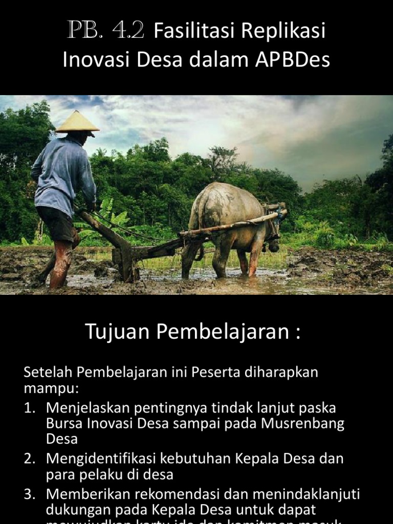 Program Inovasi Desa (PID) | PDF