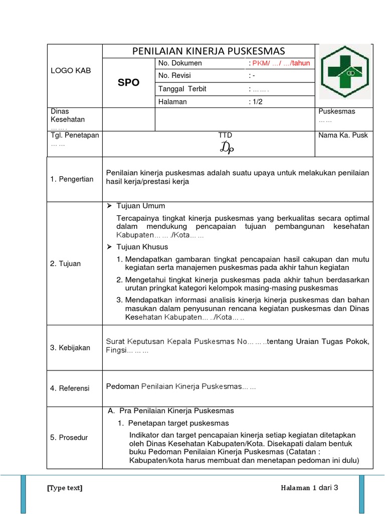 Contoh SOP PKP | PDF