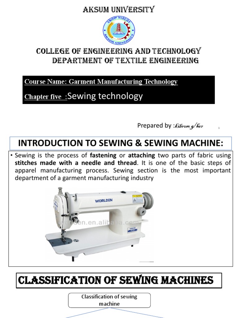 U-5 Sewing Technology | Download Free PDF | Seam (Sewing) | Sewing Machine