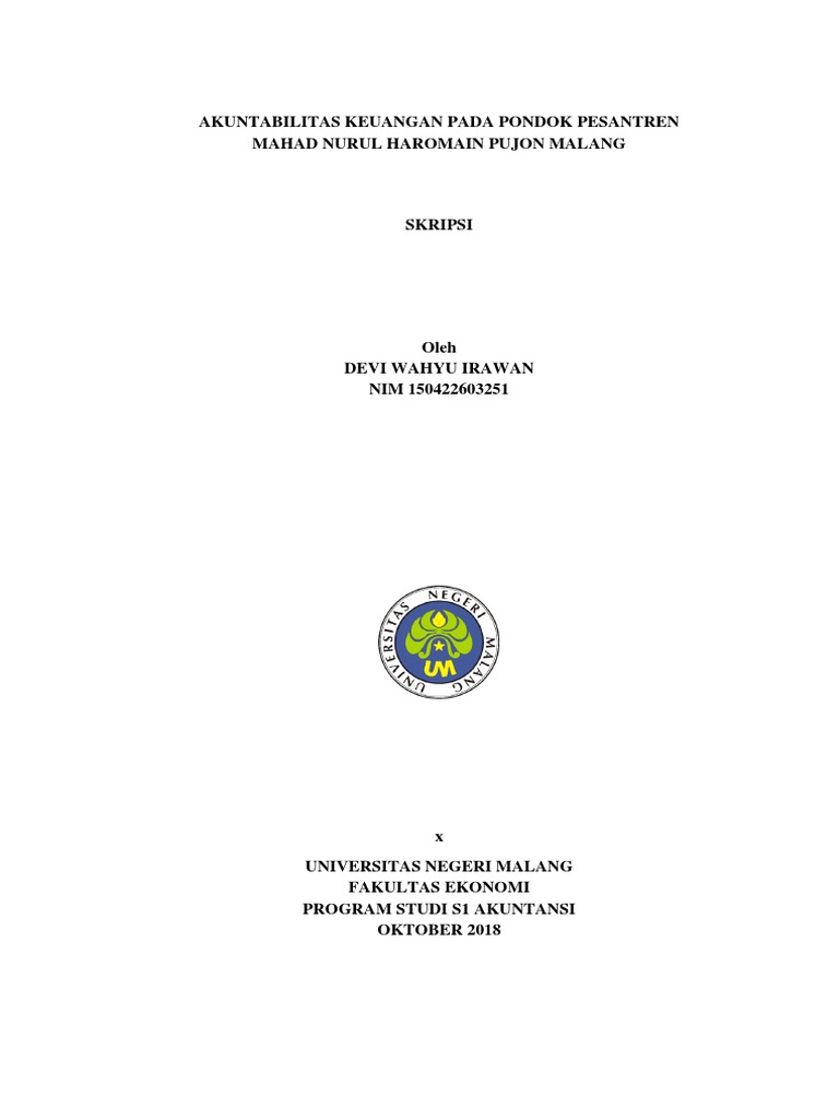 Sampul Proposal Skripsi | PDF