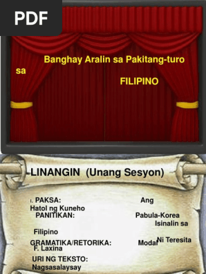 Ang Hatol Ng Kuneho Gr9 Filipino Aralin 22 Fil9 Q2 M9
