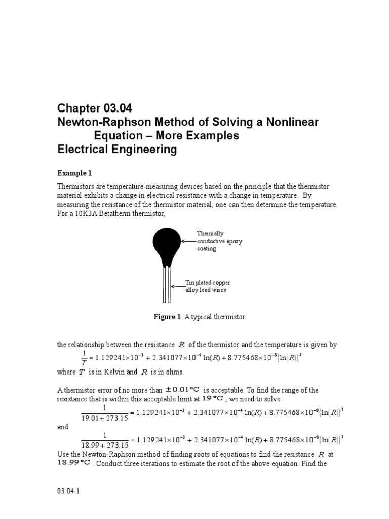 Mws Ele Nle TXT Newton Examples | PDF | Electrical Resistance And ...