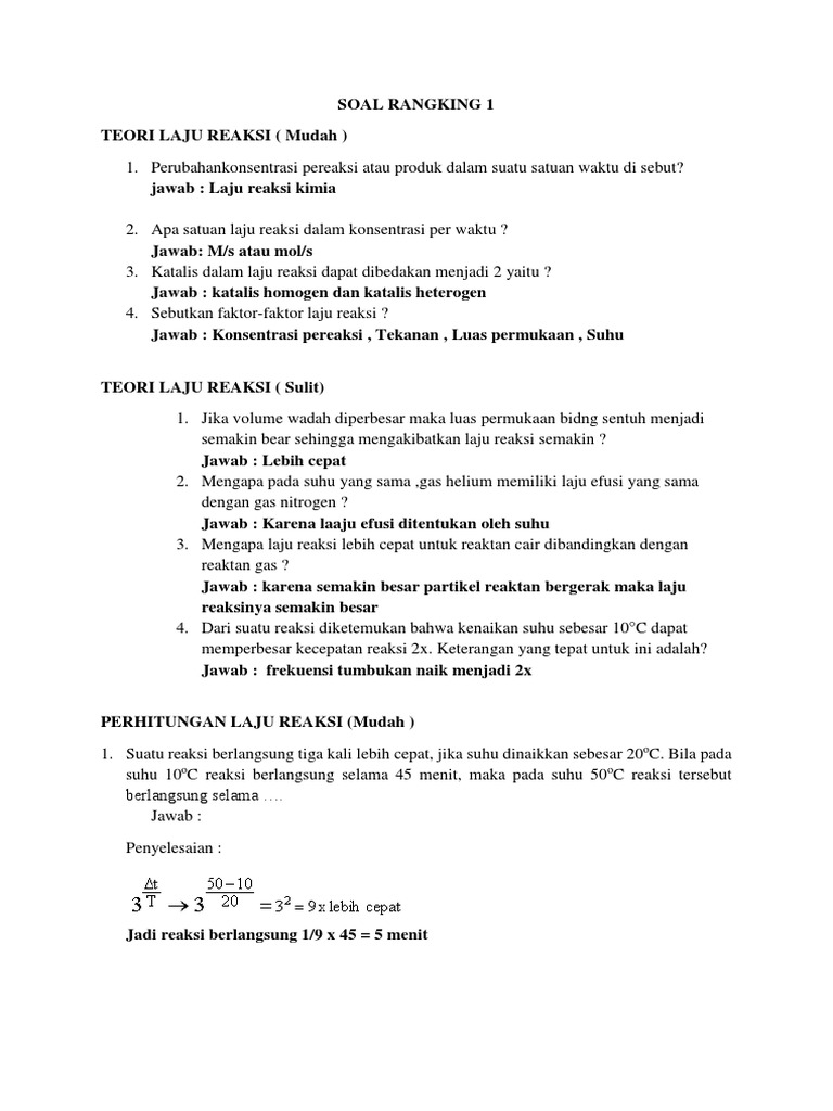 Soal Rangking 1 | PDF