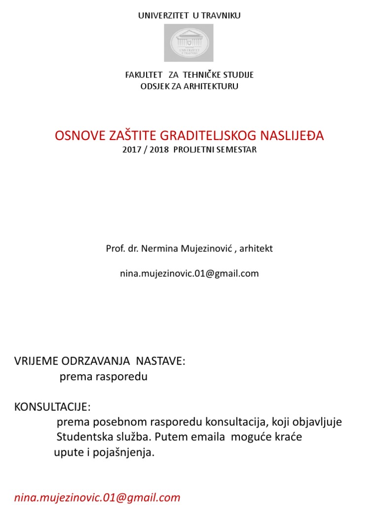 Predavanja Info | PDF