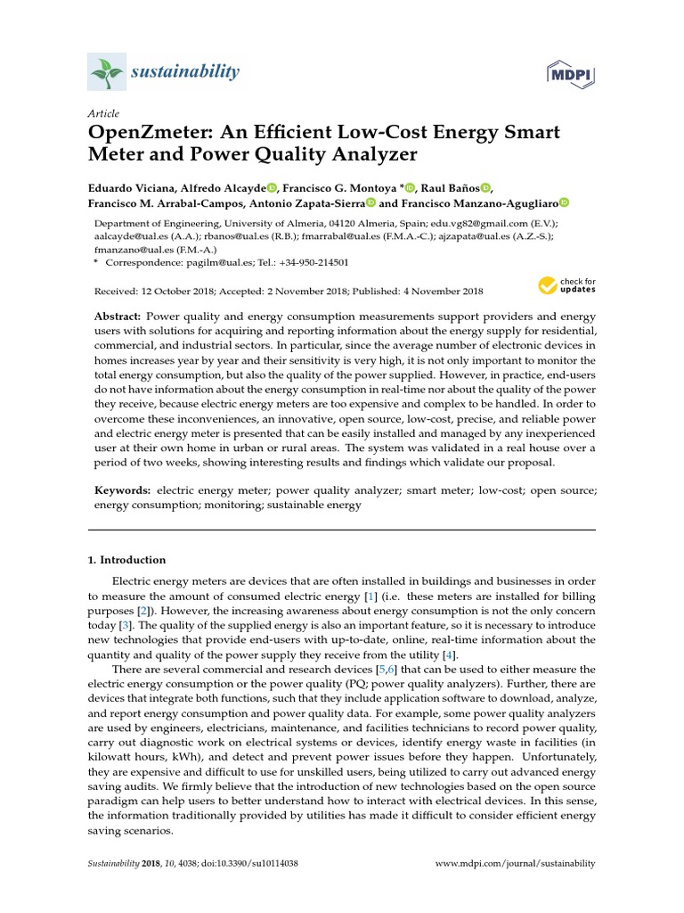 OpenZmeter: An Efficient Low-Cost Energy Smart Meter and Power Quality ...