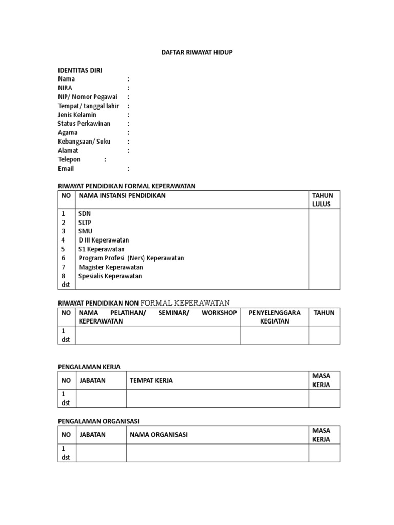Form CV Pembicara | PDF