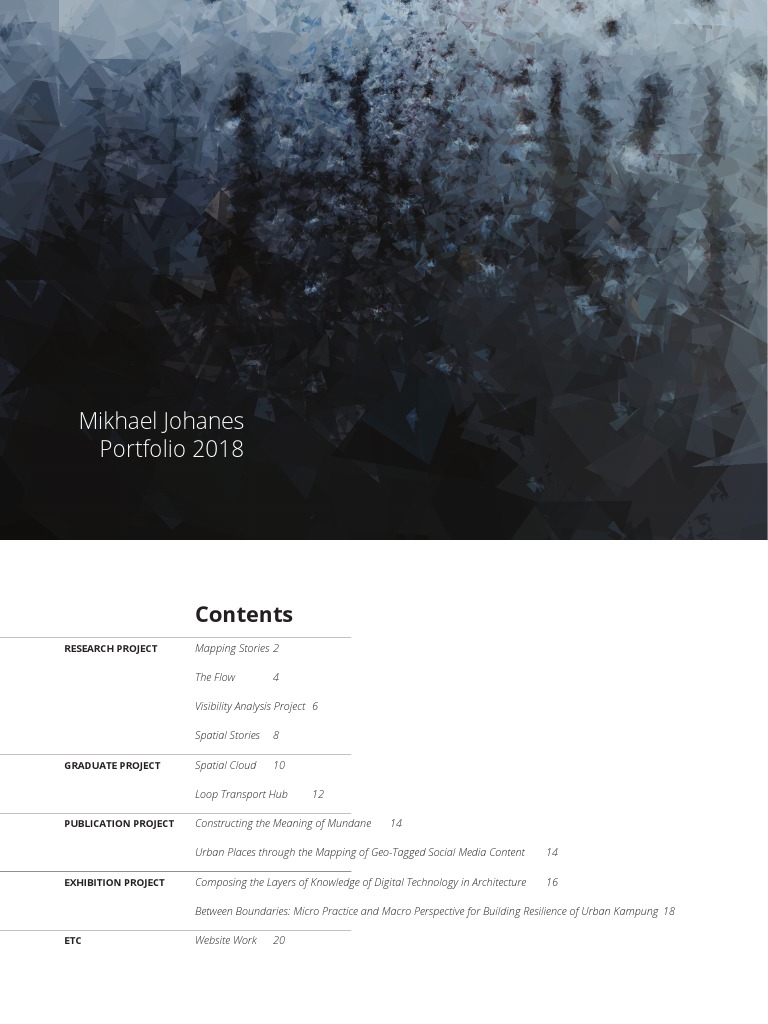 Architectural Research and Design Portfolio | PDF | Spatial Analysis ...