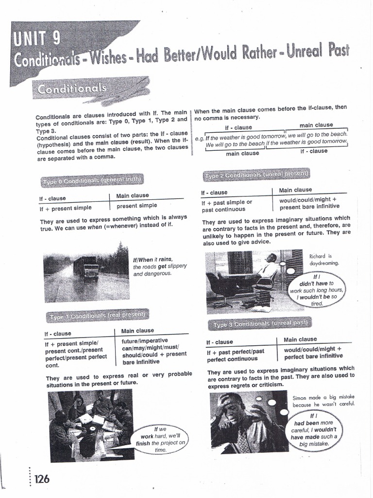 Conditionals Wishes Would Rather Had Better Unreal Past B2 | PDF